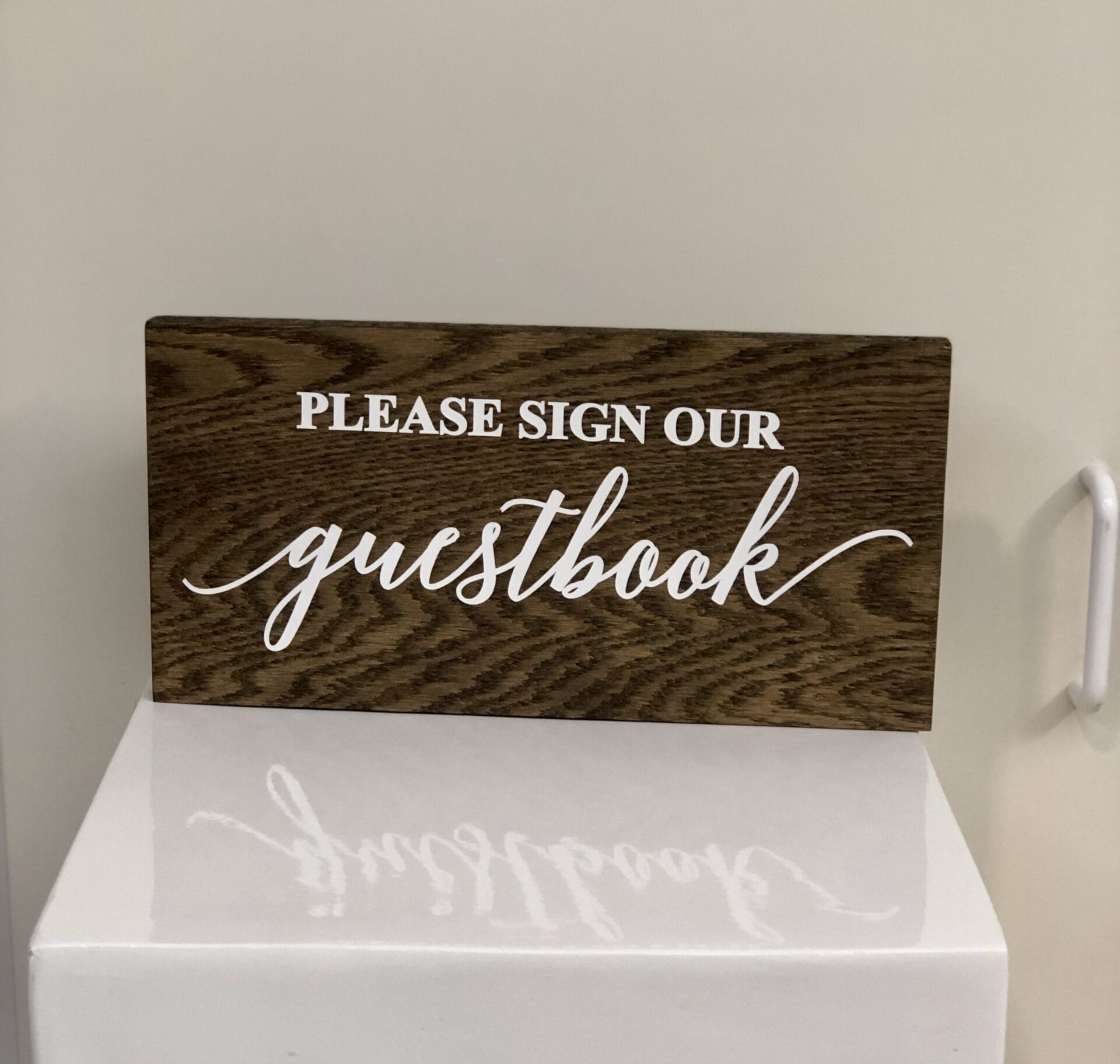 Sign My Guest Book - Elegant Wooden Sign Rental • VintageBash