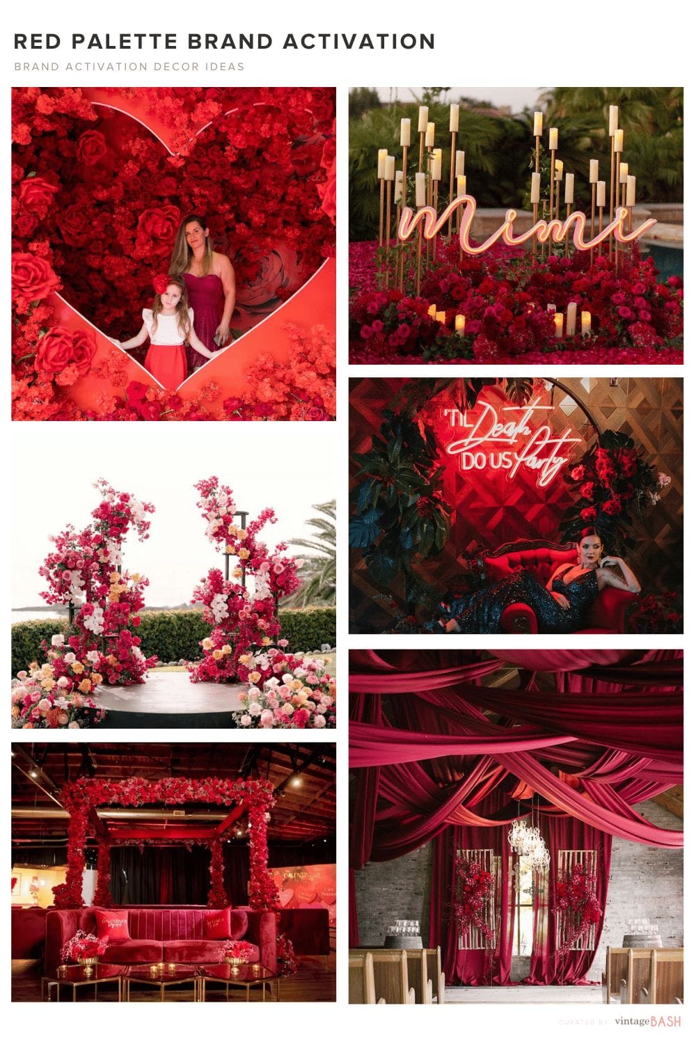 Red Palette Brand Activation Ideas & Inspiration Boards • VintageBash