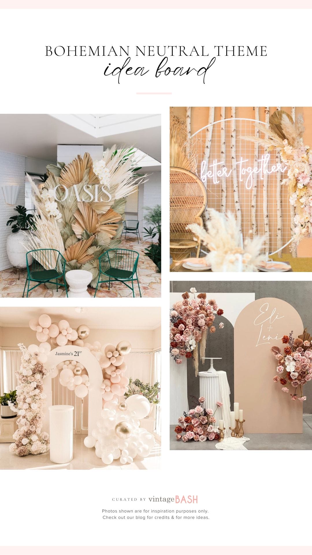 Bohemian Neutral Party Theme: Ideas & Inspirations For Adult Events ...