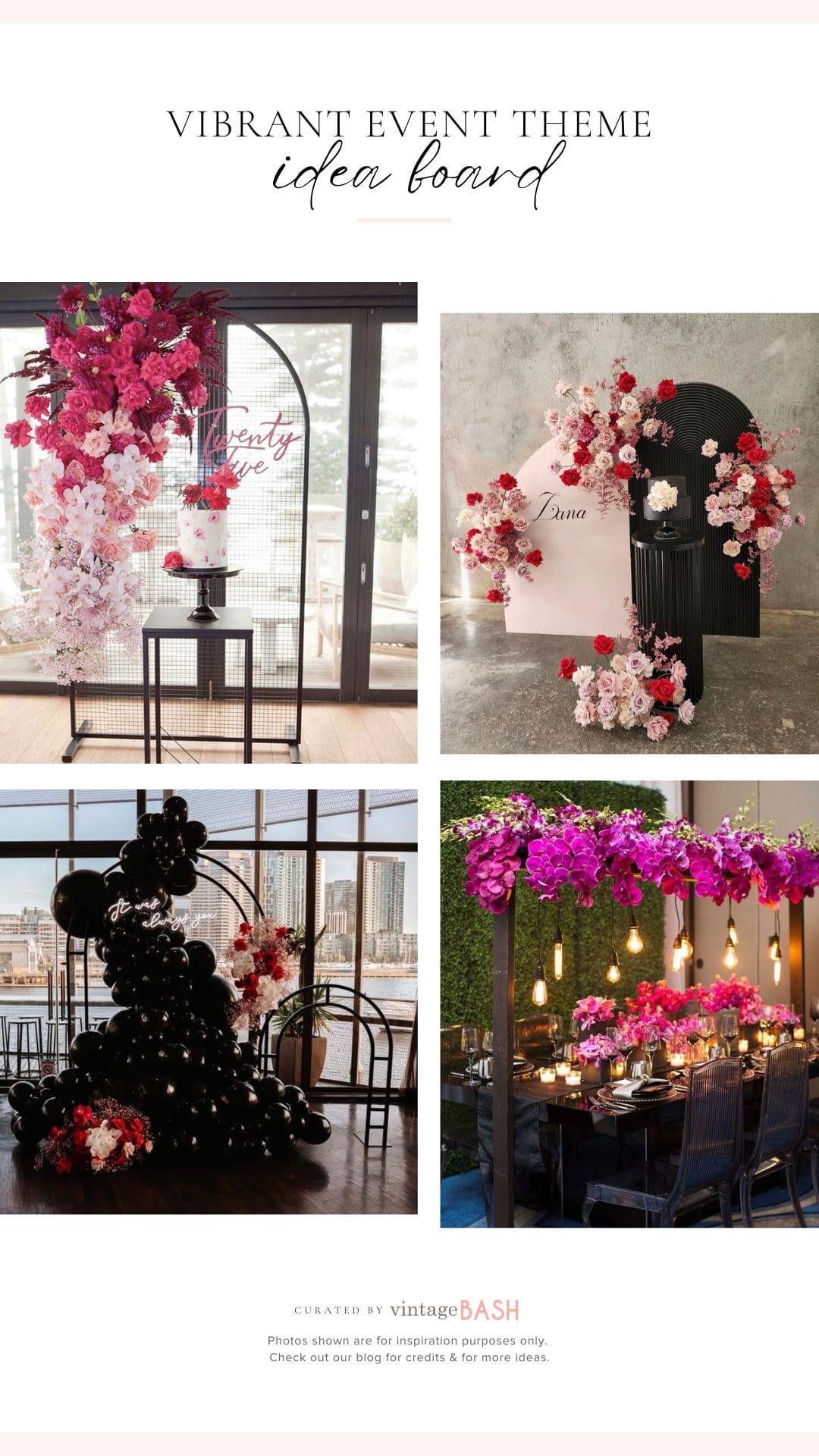 Vibrant Event Theme: Ideas & Inspirations For Adult Events • VintageBash