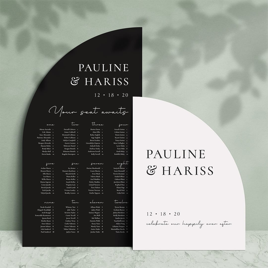 Half Arch Sign Set Rental • VintageBash