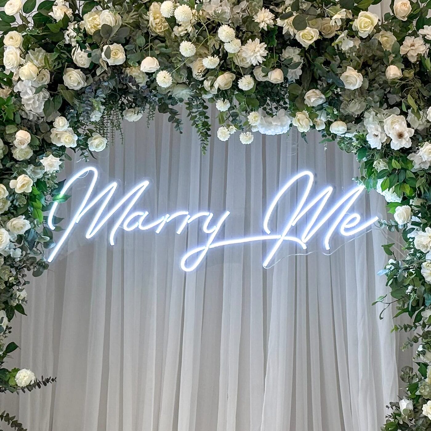 Marry Me Neon Sign Rental • VintageBash