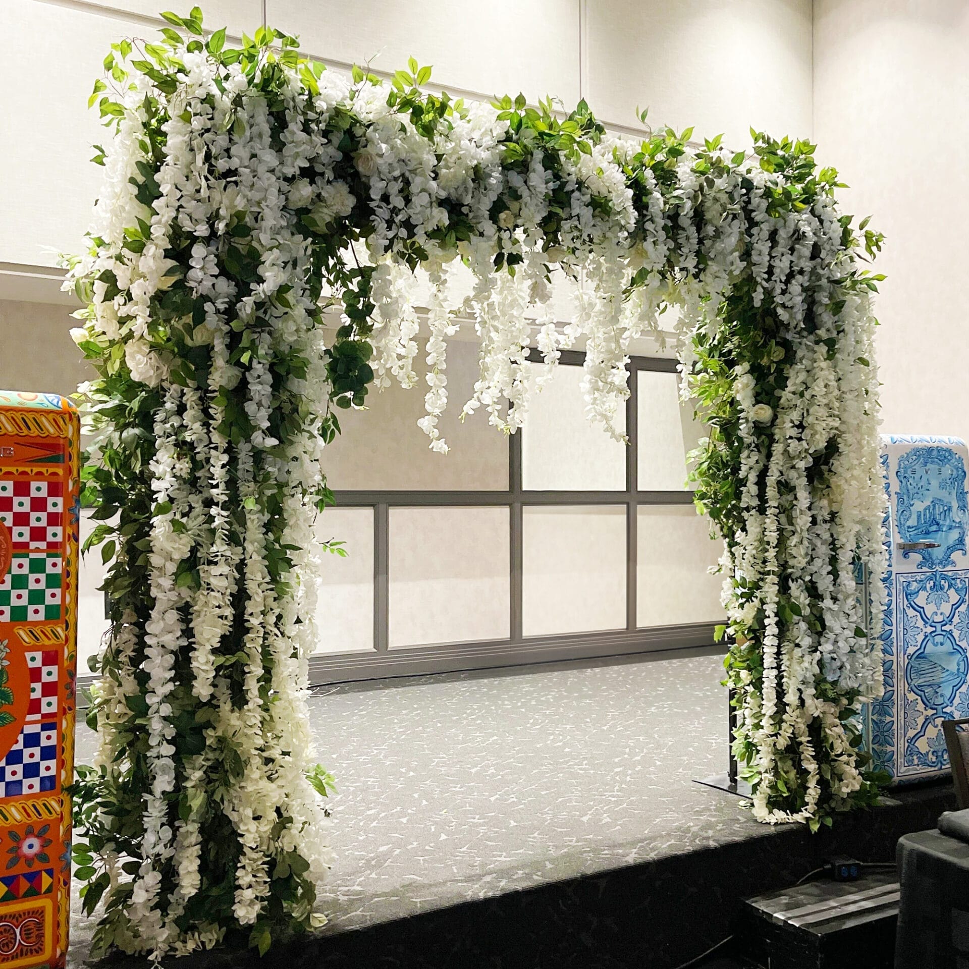 Faux Wisteria Floral Arch Rental For Weddings & Events • VintageBash